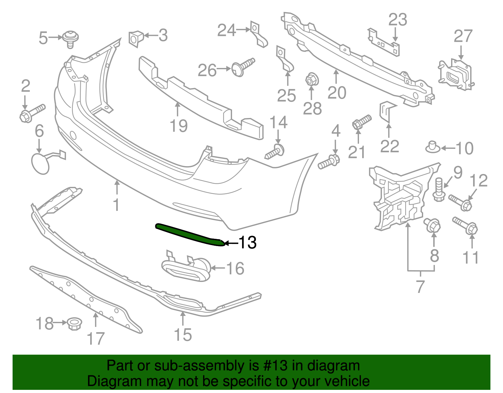 2015-2020 Hyundai Reflector 92405-B1000 | Hyundai Wholesale Direct