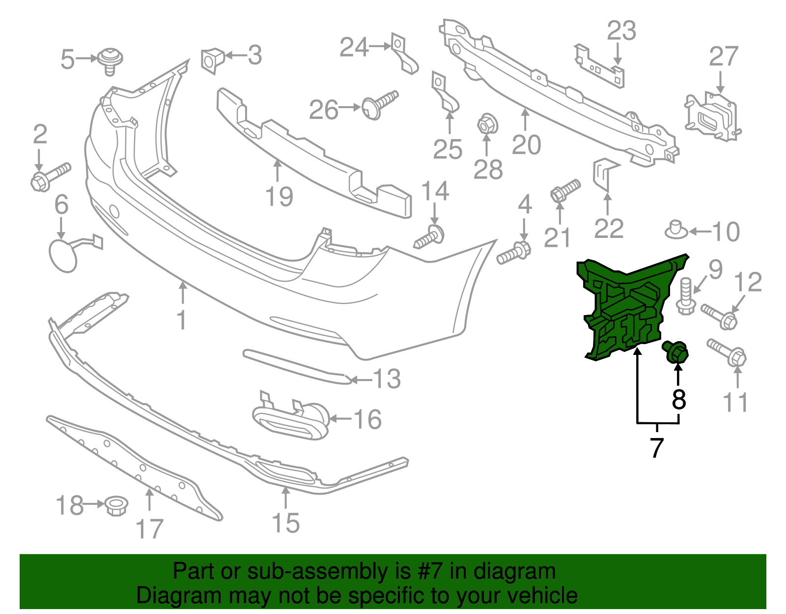 2015-2017 Hyundai Outer Bracket 86613-B1000 | QuirkParts