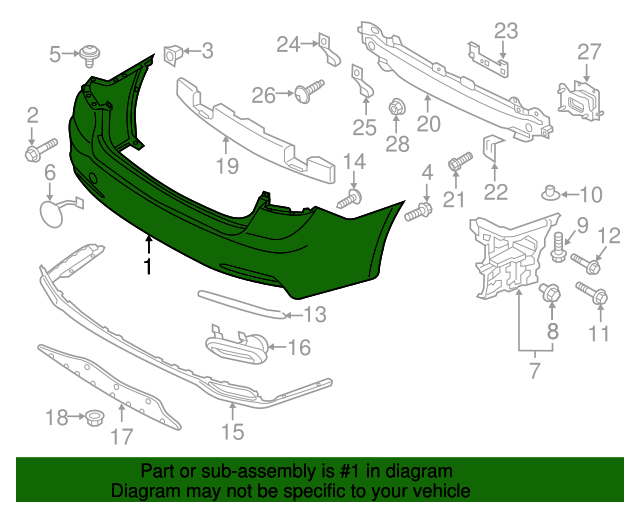 2015-2020 Hyundai Bumper Cover 86640-B1100 | QuirkParts