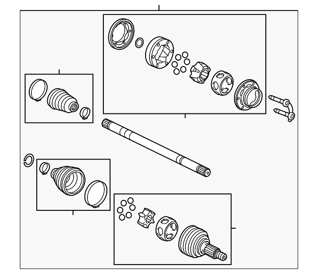 2009-2015 Cadillac CTS Rear Passenger Side Axle Half-Shaft 20817952 ...