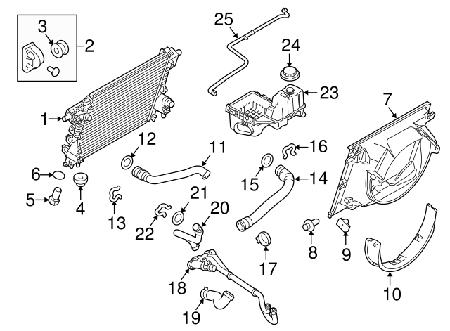 2008-2016 Ford OEM NEW 2008-2016 Ford F-250 F-350 Super Duty Lower Hose ...