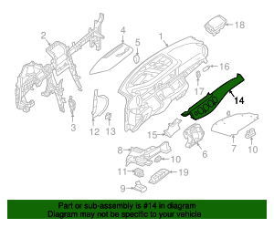 2015-2020 Mercedes-Benz Trim Strip 213-680-84-00 | Mercedes-Benz Parts