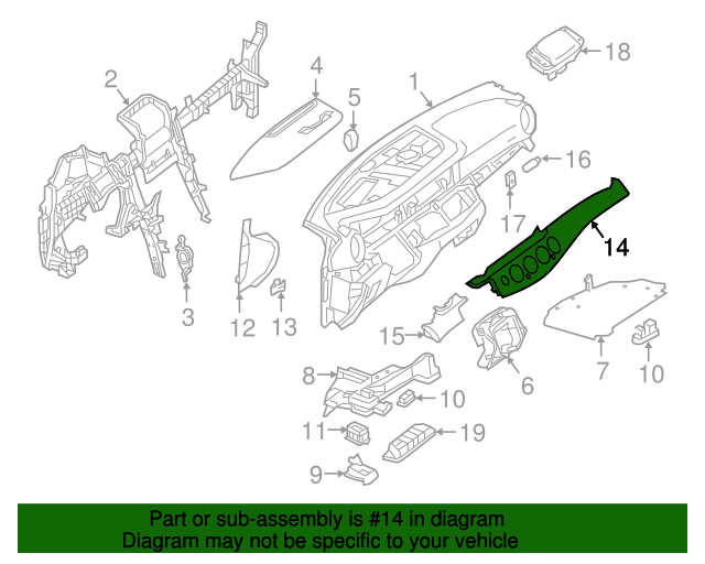 2015-2020 Mercedes-Benz Trim Strip 213-680-84-00 | Mercedes-Benz Parts