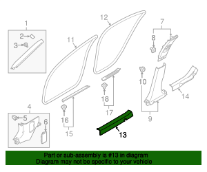 2014-2020 Infiniti Q50 Sill Plate 769B5-4GA0A | INFINITI OF WEST CHESTER