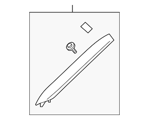 76911-4GA0A (769114ga0a) - 2014-2020 Infiniti Q50 Windshield Pillar ...