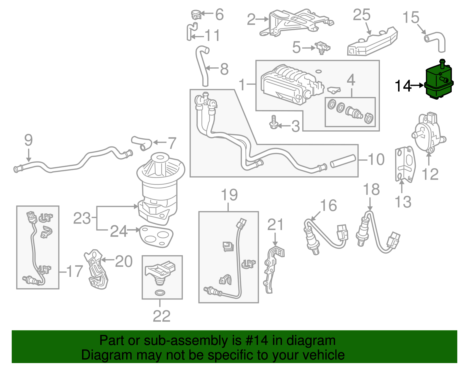 36166-RKG-A01 - Purge Valve 2010-2013 Acura | AutoNation Parts