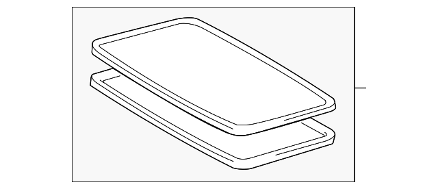 63201-06060 - Sunroof Glass - 2012-2018 Toyota | OEM Genuine Toyota Parts