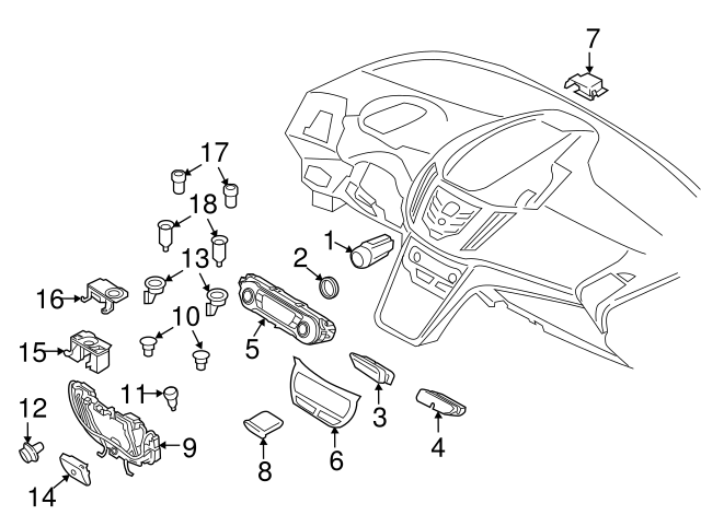 2013-2019 Ford Power Outlet CJ5Z-19N236-B | GetOEMParts.com