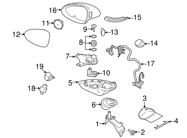 2015-2022 Porsche Macan Side Camera Retainer 95B-857-117 | Porsche Marin
