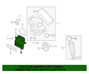 8K0-129-617 - Air Inlet Duct 2008-2012 Audi | Audi OEM Parts
