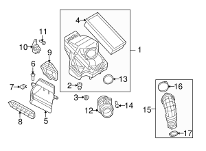 8R0-133-843-K - Air Filter 2009-2016 Audi | Audi OEM Parts
