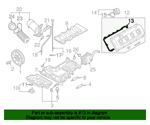 2005-2015 Audi Valve Cover Gasket 079-103-484-C | Audi USA Parts