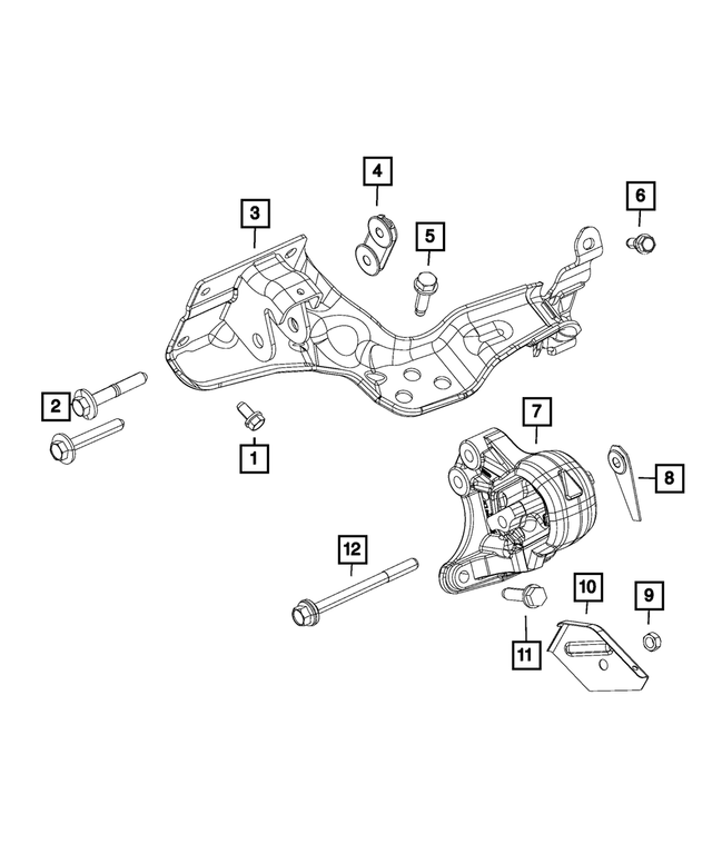 MOPAR GENUINE ENGINE MOUNT INSULATOR - 68248781AC - 68248781AC | Mopar ...