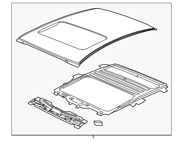 2015-2017 Chevrolet SS Roof Panel Assembly with Sunroof Housing ...