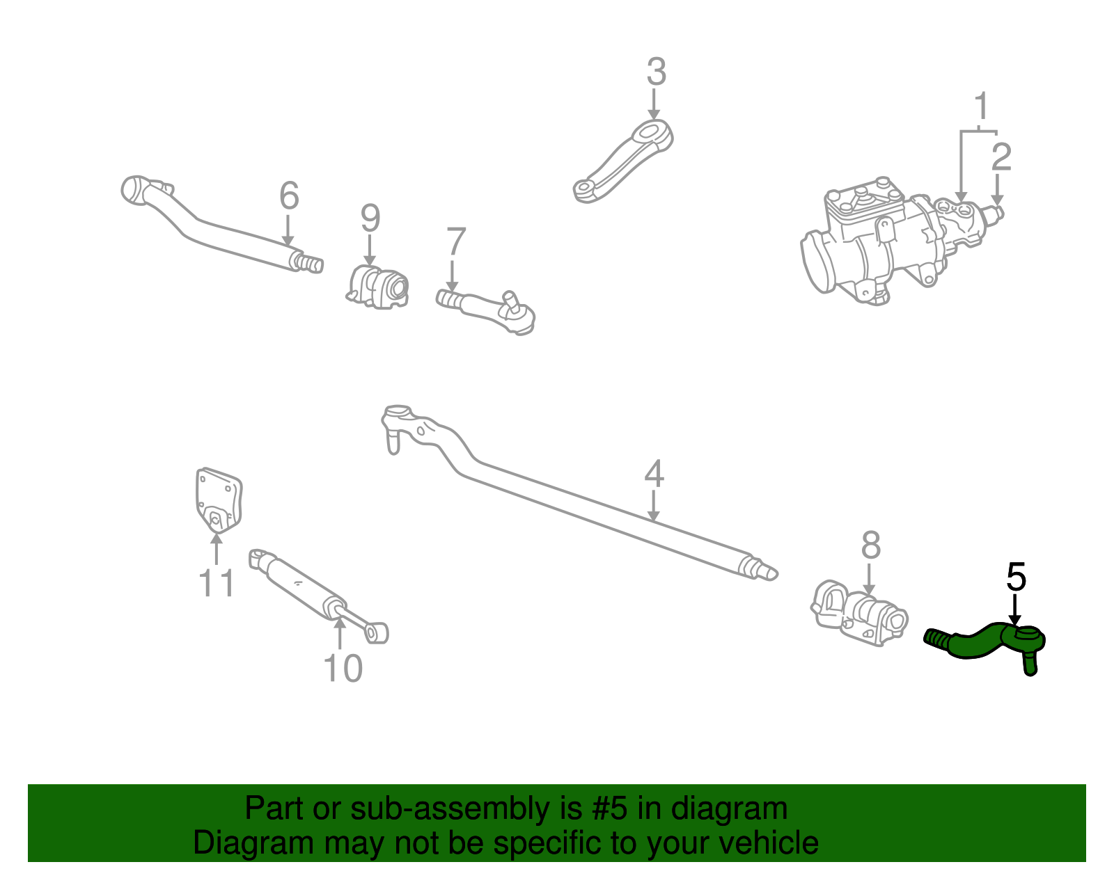 2005-2022 Ford Outer Tie Rod HC3Z-3A131-D | TascaParts.com