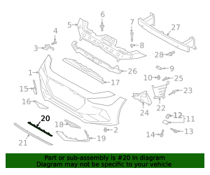 2019-2021 Genesis G70 Trim Molding 86566-G9010 | OEM Parts Online