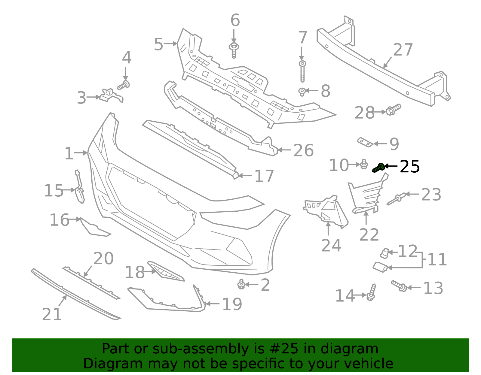 2012-2025 Hyundai Blind Spot Detection System Warning Sensor Screw ...