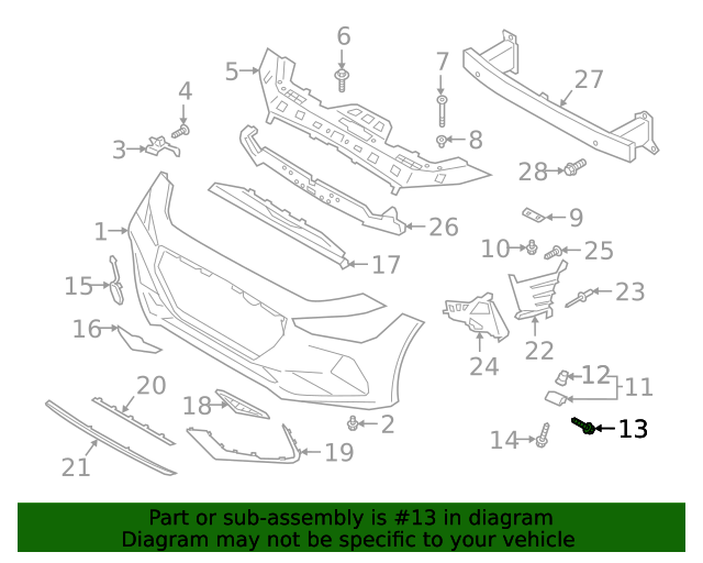 2003-2024 Hyundai Bumper Cover Screw 12442-05207-B | OEM Parts Online