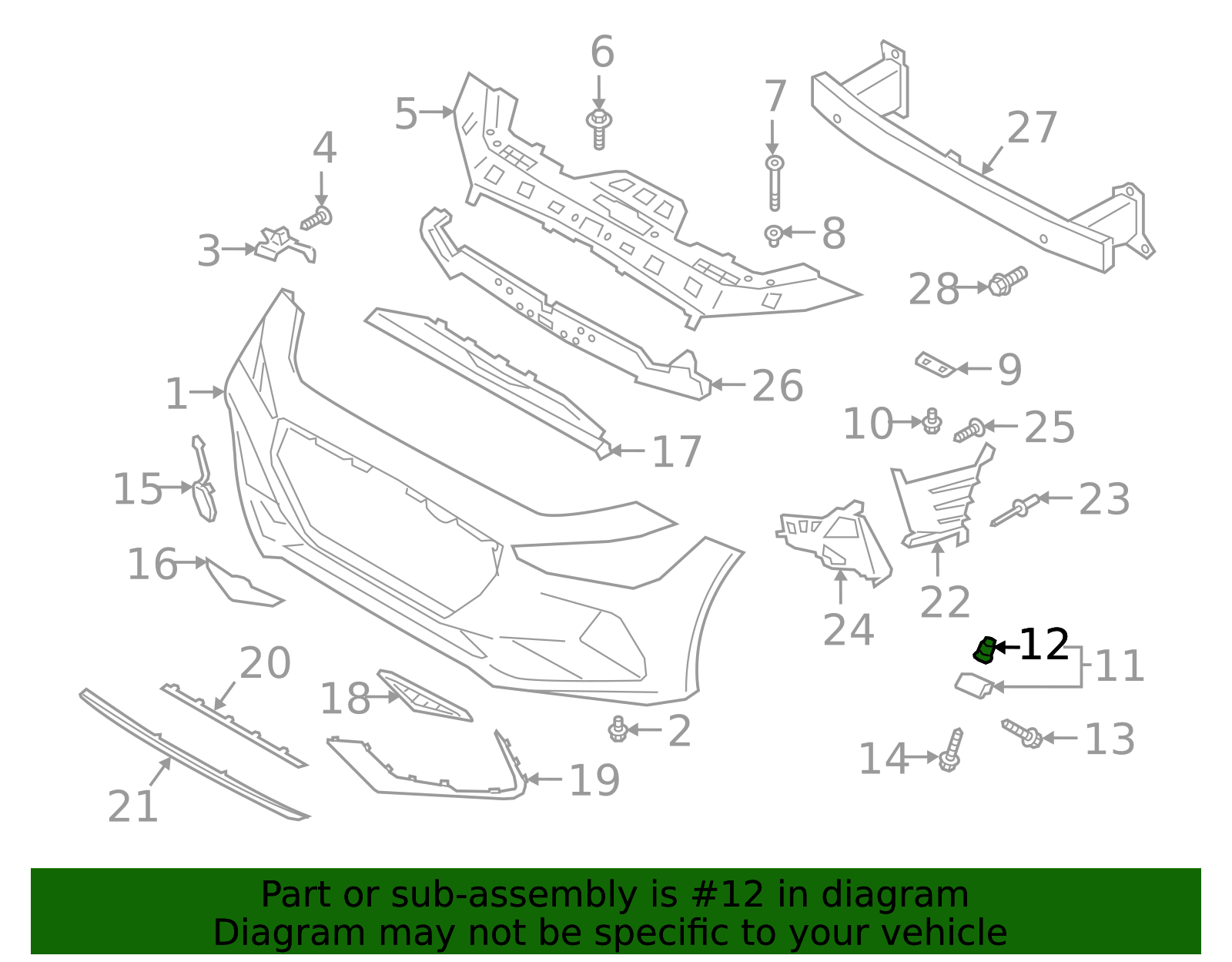 2011-2025 Hyundai Inner Bracket Retainer Clip 86518-3M000 | OEM Parts ...