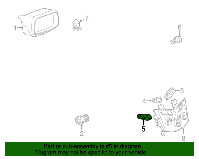 2015-2016 Chevrolet Trax Jet Black Vehicle Stability Control System ...