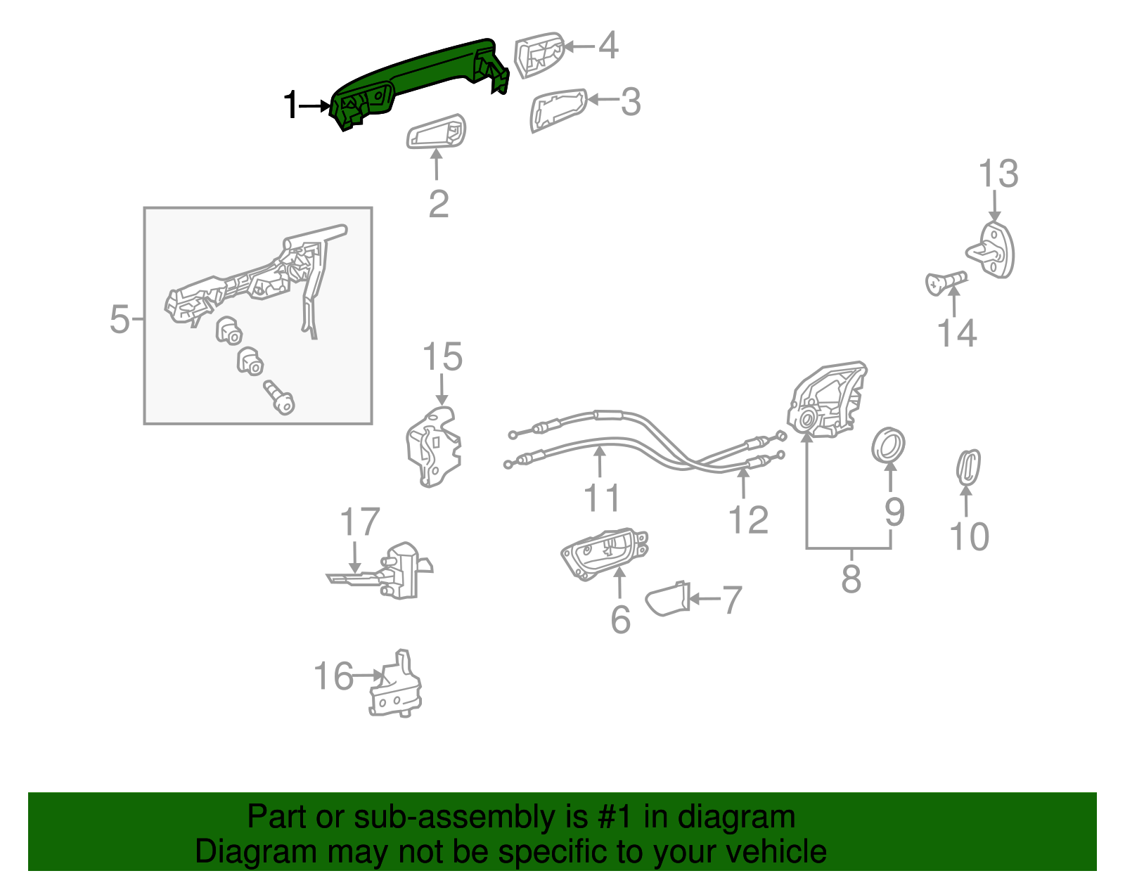 2010-2023 Lexus GX460 Handle, Outside 69210-60170-A0 | Retail ...