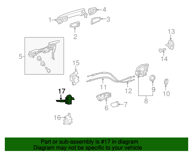 2017-2023 Lexus GX460 Check Strap 68630-60140 | OEM Parts Online