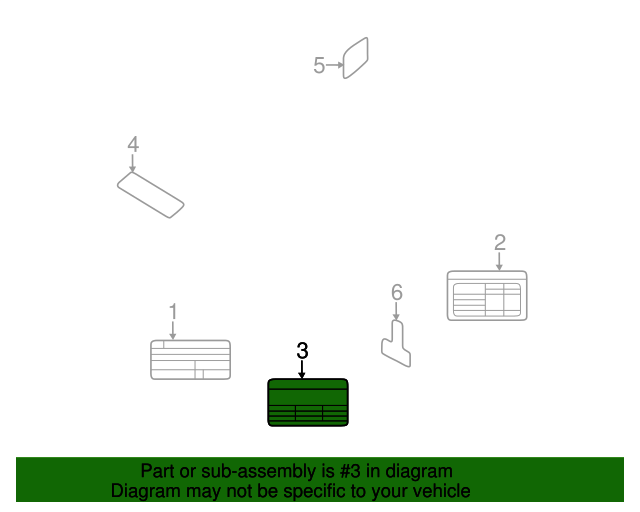 97699-1W000 - AC Label 2012 Kia Rio | Kia.Parts Store