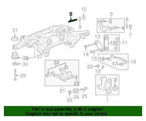 2008-2017 GM Rear Suspension Stud 11610267 GM | GMPartsDirect.com