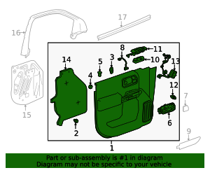 85149707 - High-Quality Door Trim Panel for 2023 GM | AutoNation Parts