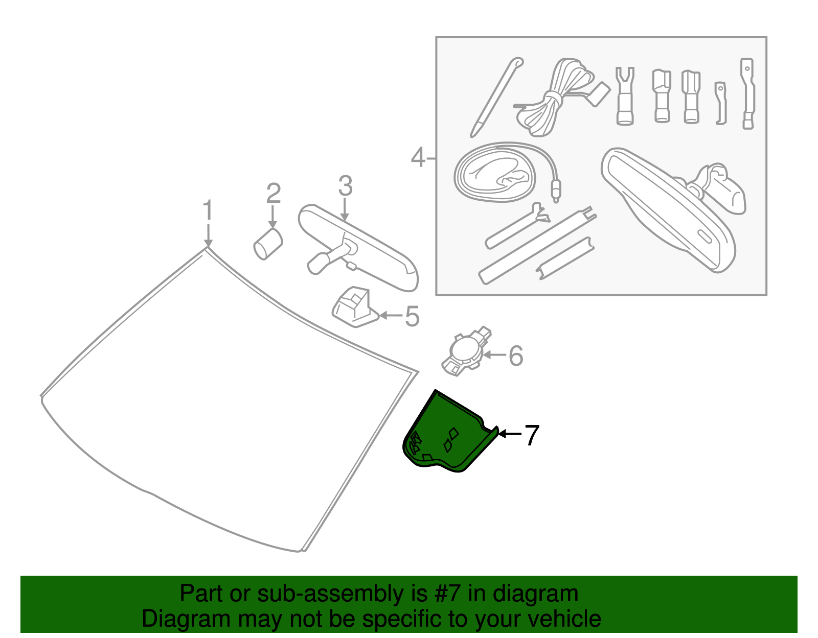 2011-2015 Ford Rain Sensor Cover BT4Z-17D550-A | Blue Springs Ford Parts