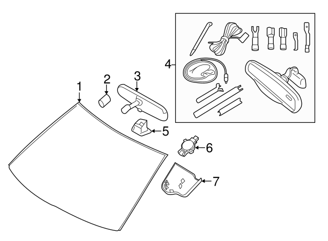 2011-2015 Ford Rain Sensor Cover BT4Z-17D550-A | Blue Springs Ford Parts