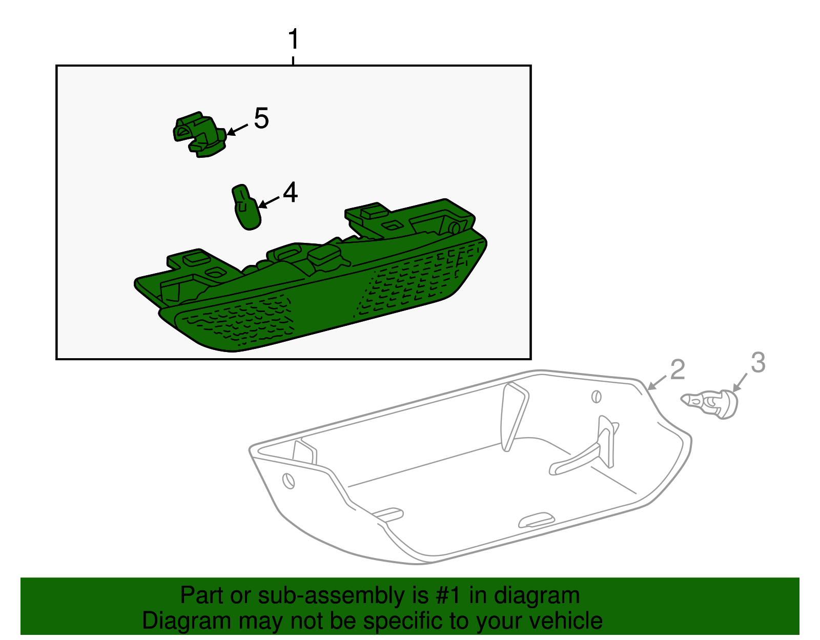 2003-2008 Toyota Matrix High Mount Lamp 81570-01070 | Retail ...