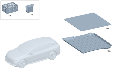 Load Compartment Trunk Equipment for 2023 Mercedes-Benz EQS 450 SUV ...