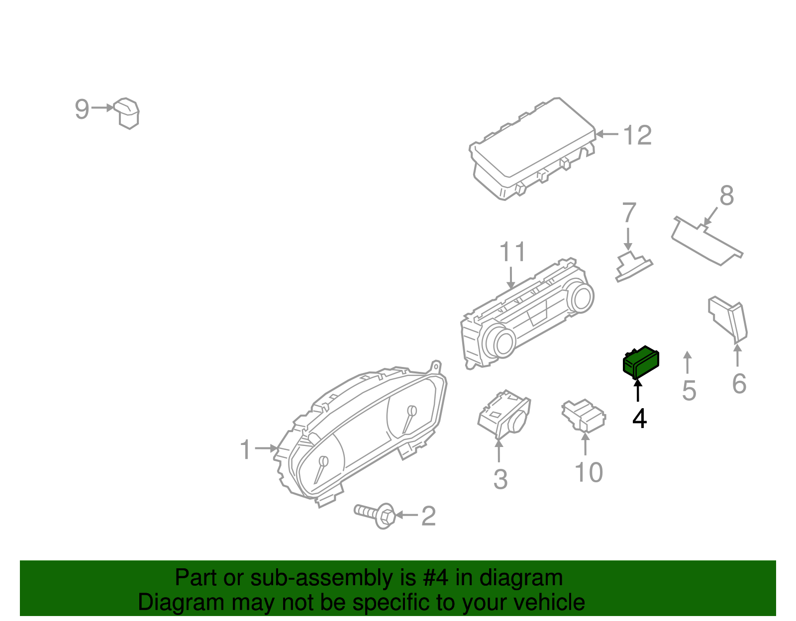 2018-2022 Ford EcoSport Motorcraft™ Switch SW-7936 | OEM Parts Online