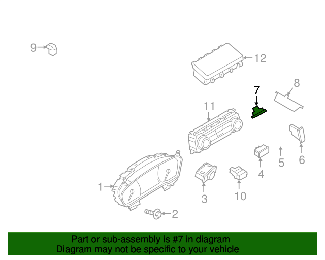 2015-2022 Ford Air Bag Switch BK2Z-10A936-B | TascaParts.com