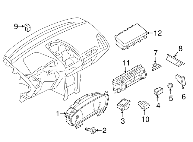 2015-2022 Ford Air Bag Switch BK2Z-10A936-B | TascaParts.com