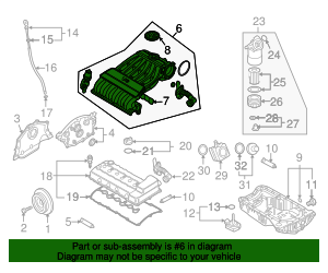 2008-2010 Volkswagen Touareg Intake Manifold 03H-133-201-M | VW Direct ...