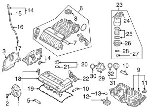 2008-2010 Volkswagen Touareg Intake Manifold 03H-133-201-M | OEM Parts ...