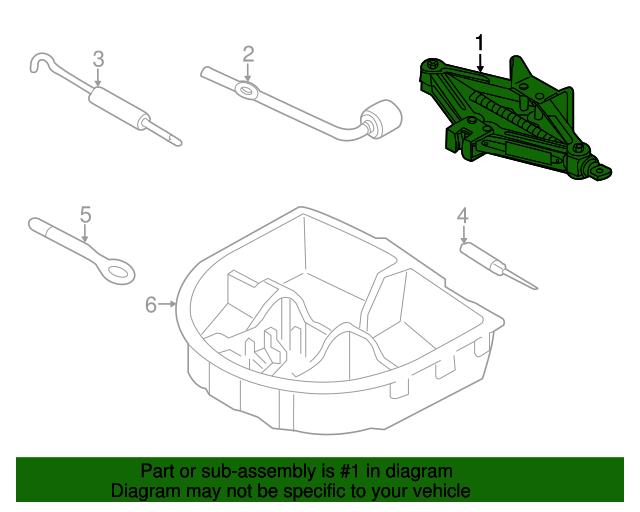 2011-2013 Hyundai Jack Assembly 09110-3X000 | OEM Parts Online