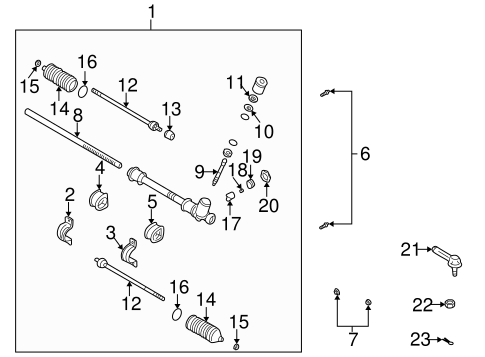 Steering Gear & Linkage for 2005 Kia Rio | Kia.Parts Store