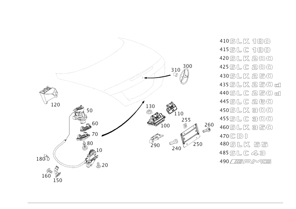 2005-2020 Mercedes-Benz Unlocking 204-750-02-61 | MB Online Parts