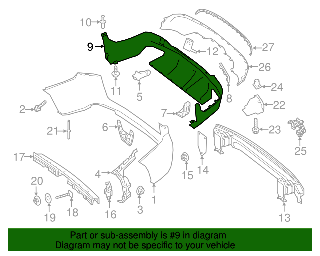 2016-2019 Mercedes-Benz Lower Trim Panel 253-885-18-25 | Mercedes-Benz Parts Miami