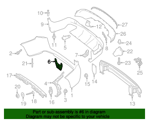 253-885-23-00 - Bumper Cover Support Rail 2016-2019 Mercedes-Benz ...