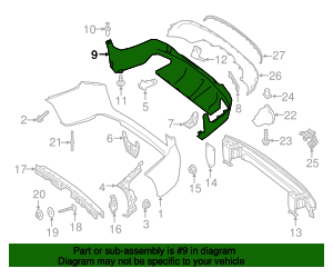 Genuine OEM Bumper Cover | 253-885-33-00-9999 | Fits Select 2016-2019 ...