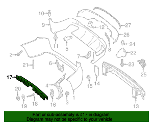 2016-2022 Mercedes-Benz Bumper Impact Absorber 253-885-11-65 ...