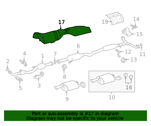 2019-2022 Toyota Avalon Heat Shield 58152-07021 | Toyota Parts