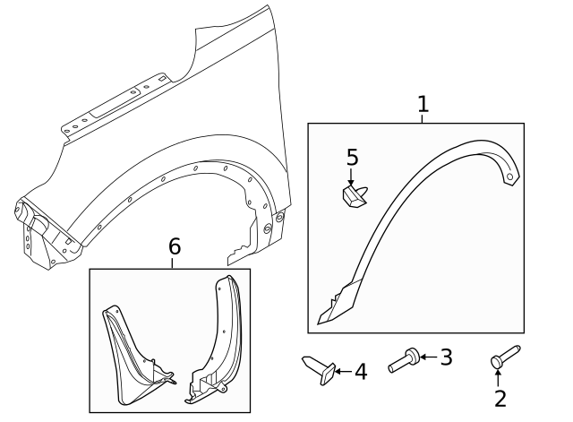2008-2019 Ford Wheel Flare Pin -W716076-S300 | QuirkParts