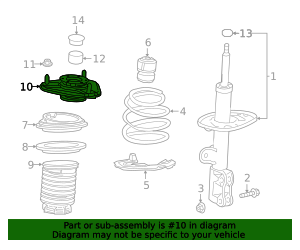 2018-2022 Toyota C-HR Strut Mount 48609-F4010 | OEM Parts Online