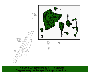 BJT7-68-260-75 - Upper Quarter Trim 2014-2018 Mazda 3 | Mazda Wholesale ...