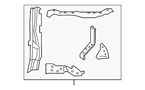 2016-2022 Lexus Side Support 53203-0E110 | OEM Parts Online